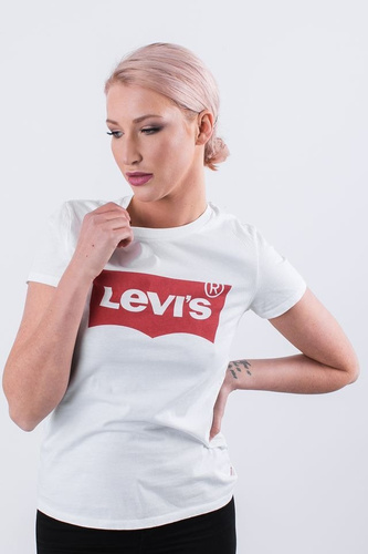 Koszulka Damska Levi's The Perfect White Logo - 173690053 - Basketo.pl