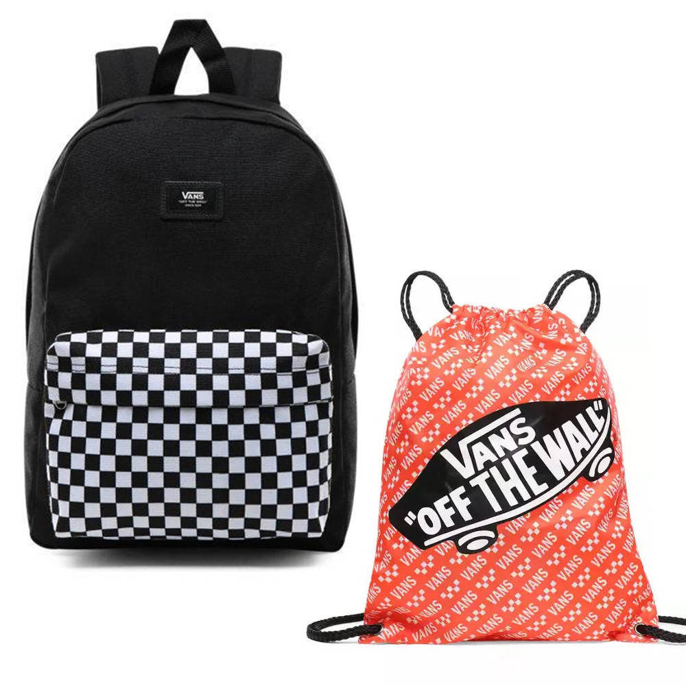 VANS New Skool Checkerboard Sac à dos - VN0002TL2OB + Benched Bag ...
