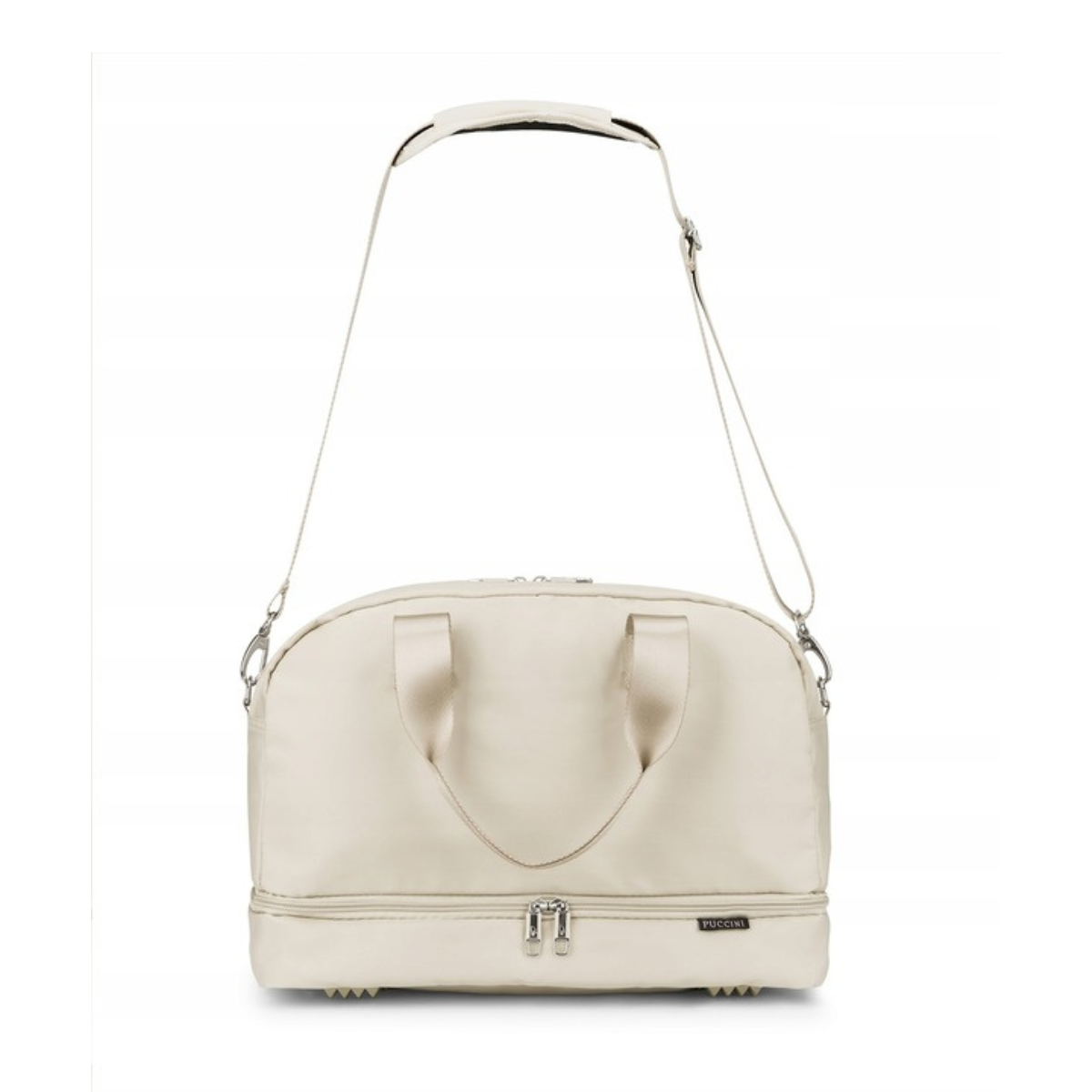 Mała torba sportowa z kieszonką Puccini Active Collection 24L Beżowa ...